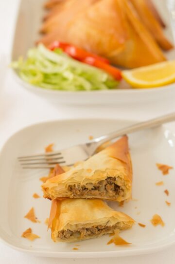 Turkey Filo Pastry Samosas - Neils Healthy Meals