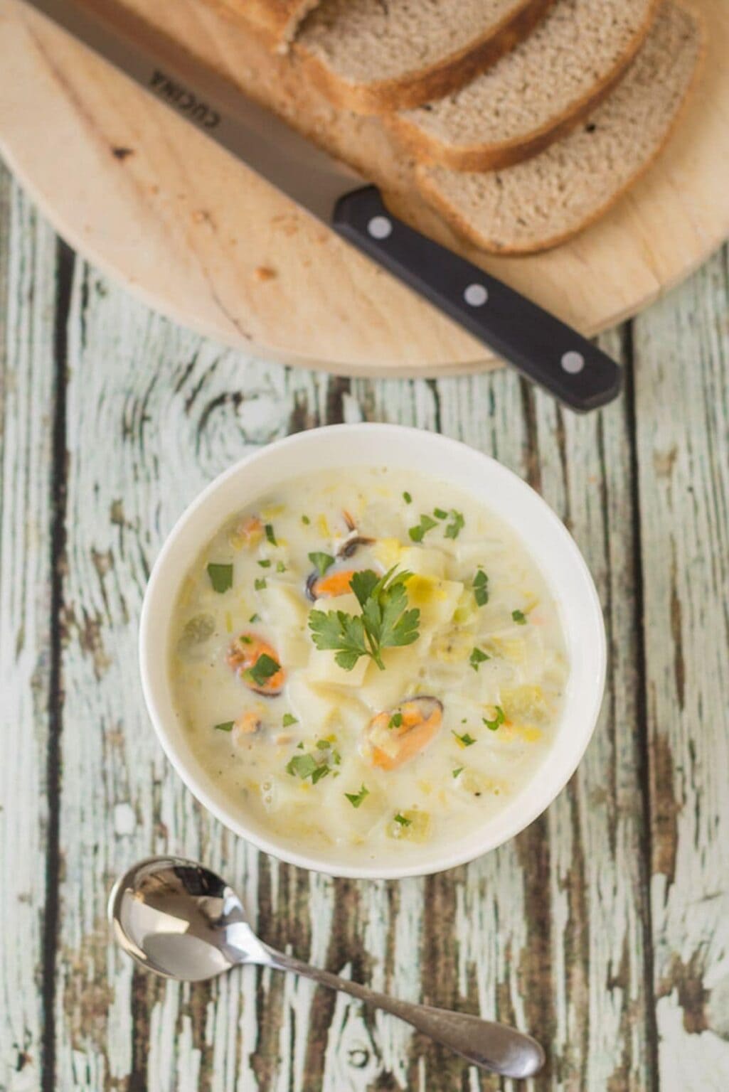 Healthy Mussel Chowder - Neils Healthy Meals