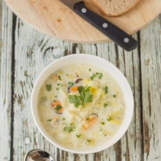 Healthy Mussel Chowder - Neils Healthy Meals