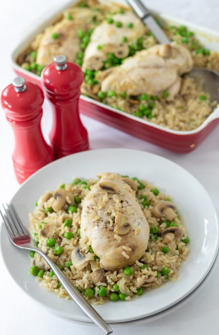 Oven Baked Chicken And Brown Rice Casserole - Neils Healthy Meals