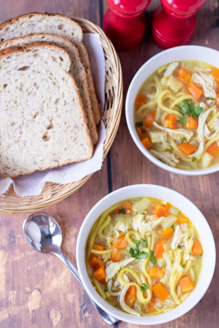 Leftover Chicken Noodle Soup - Neils Healthy Meals
