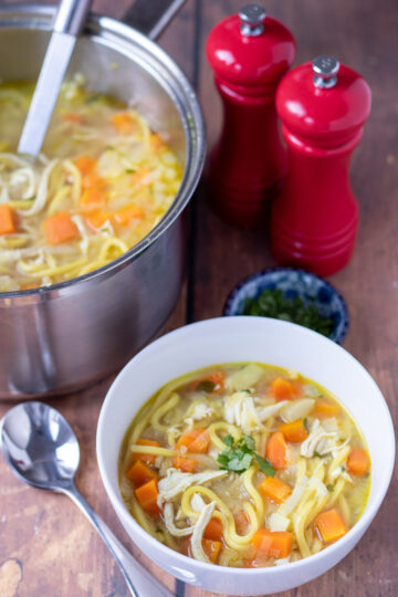 Leftover Chicken Noodle Soup - Neils Healthy Meals
