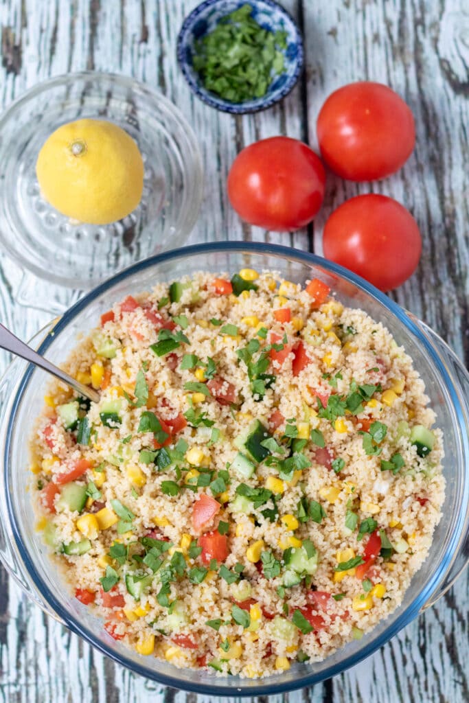 Simple Couscous Salad - Neils Healthy Meals