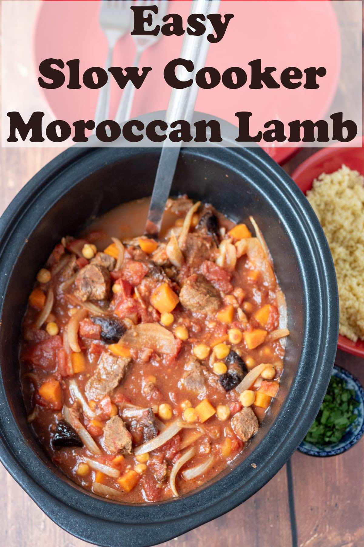 Easy Slow Cooker Moroccan Lamb - Neils Healthy Meals